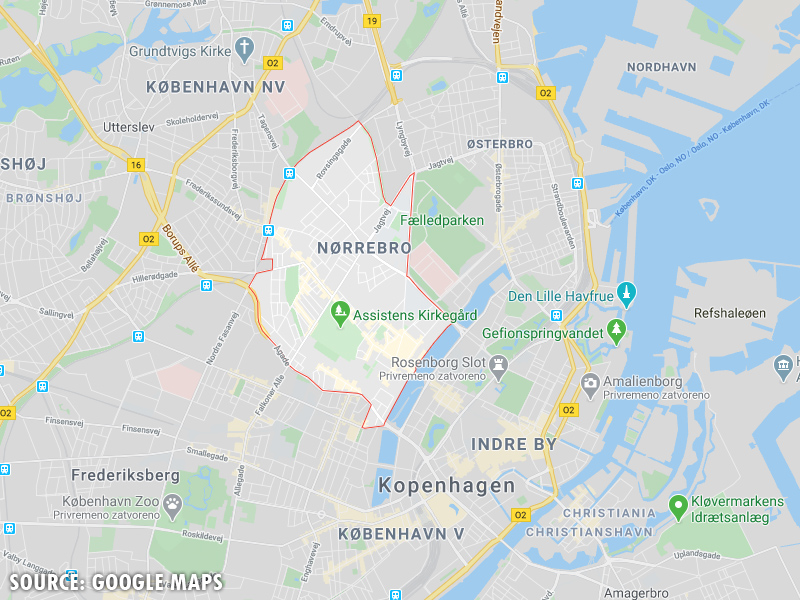 Nørrebro kort | København