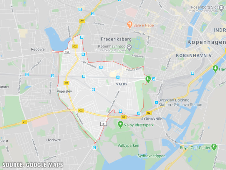 Valby kort | København